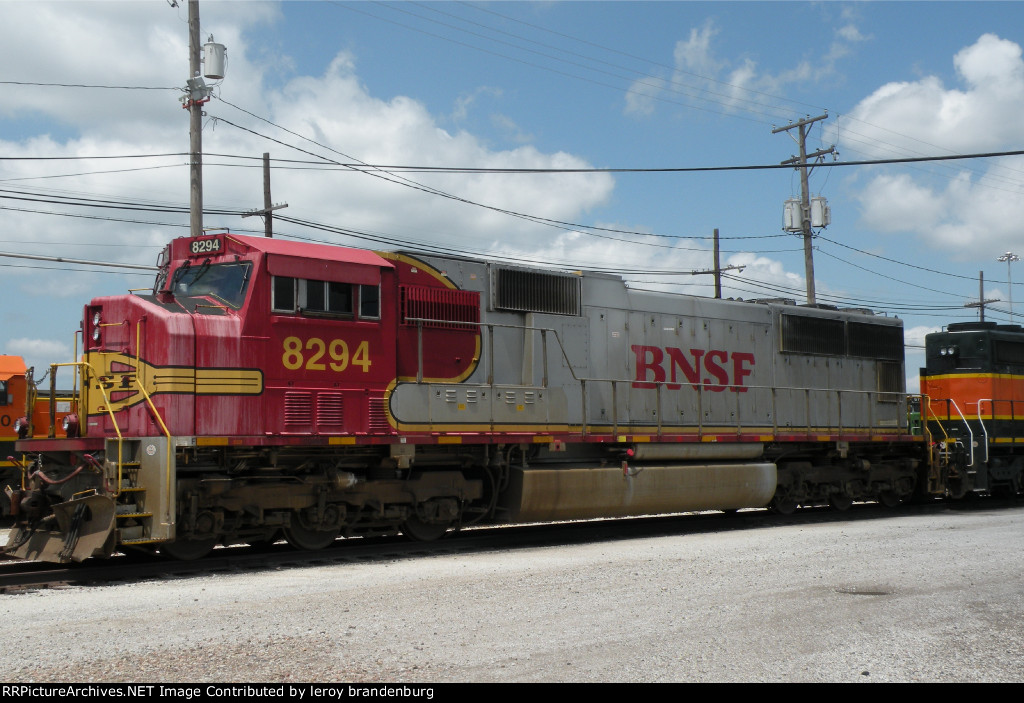 BNSF 8294 in storage at north kansas city